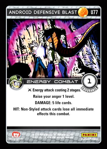 U77 Android Defensive Blast – DBZ Outpost
