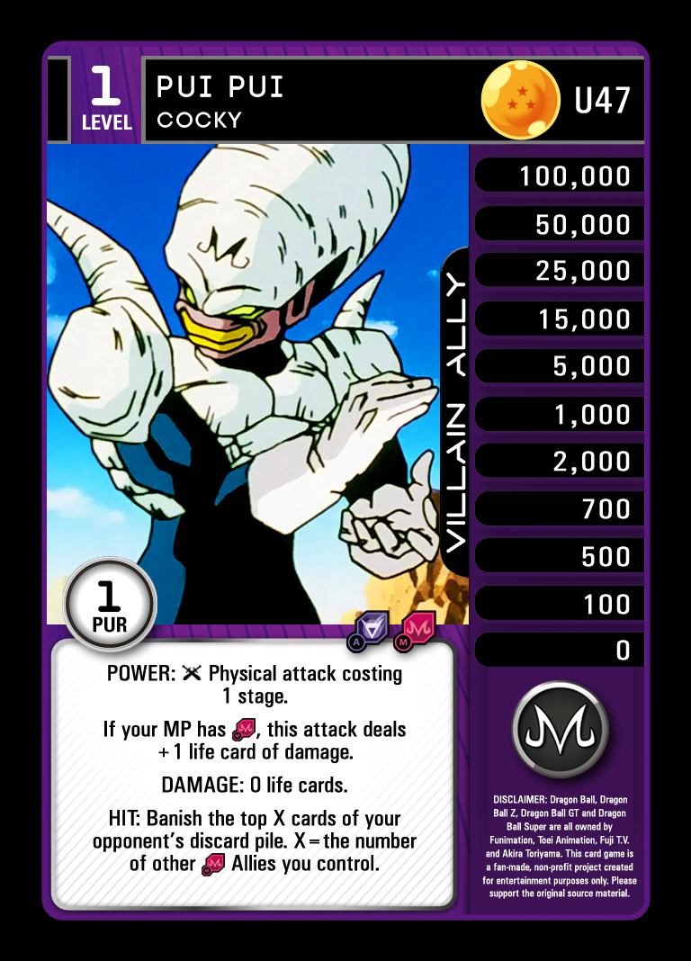 U47 Pui Pui, Cocky – DBZ Outpost