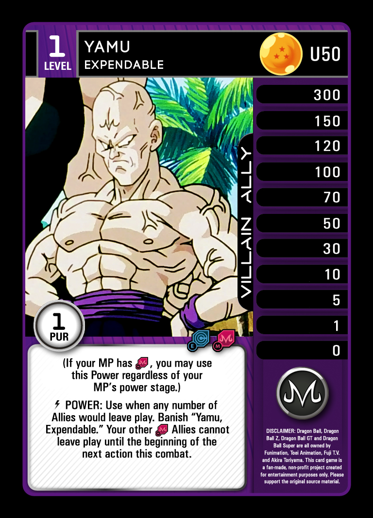 U50 Yamu, Expendable – DBZ Outpost