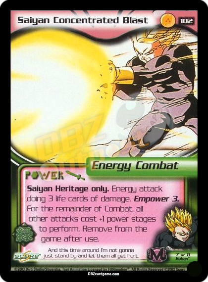 102 - Saiyan Concentrated Blast Unlimited – DBZ Outpost