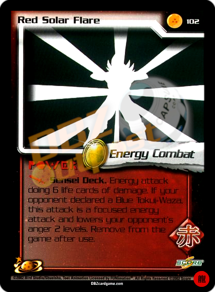 102 - Red Solar Flare Limited – DBZ Outpost