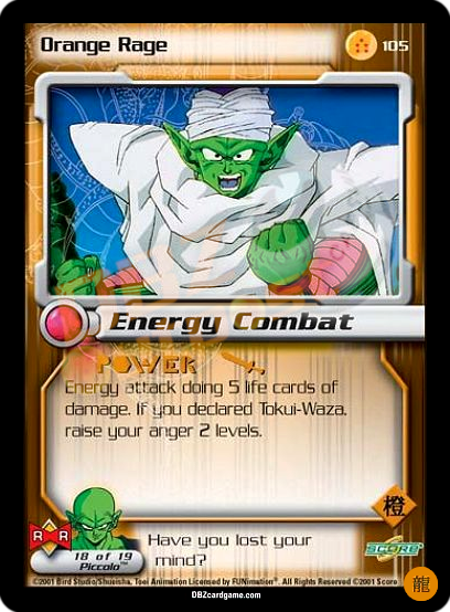 105 - Orange Rage Limited – DBZ Outpost