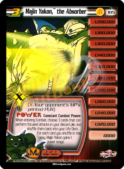 105 - Majin Yakon, the Absorber Unlimited Foil – DBZ Outpost
