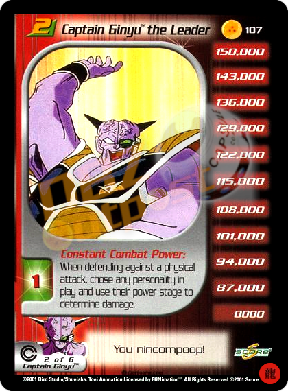 107 - Captain Ginyu the Leader Limited – DBZ Outpost