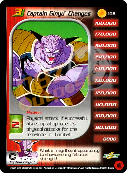 108 - Captain Ginyu Changes Limited – DBZ Outpost