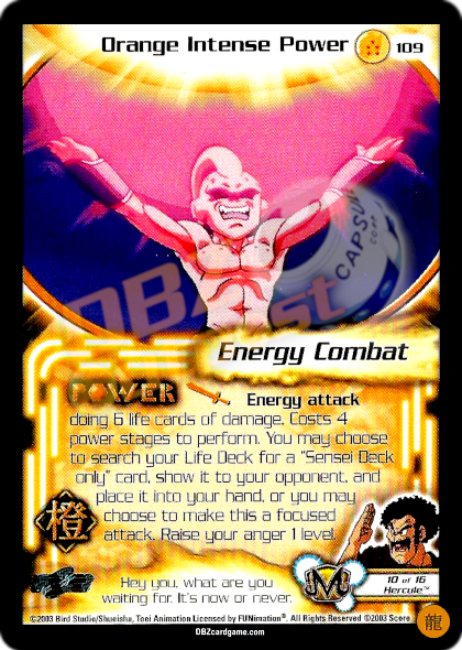 109 - Orange Intense Power Limited – DBZ Outpost