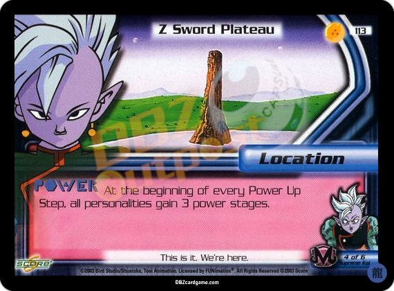 113 - Z Sword Plateau Limited Foil – DBZ Outpost