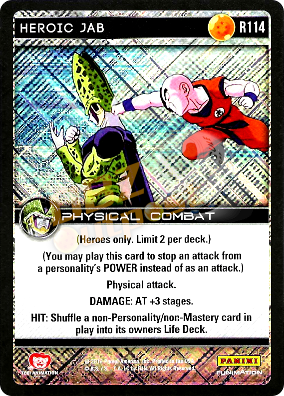 R114 Heroic Jab Foil – DBZ Outpost