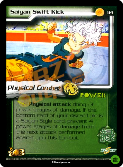114 - Saiyan Swift Kick Limited – DBZ Outpost