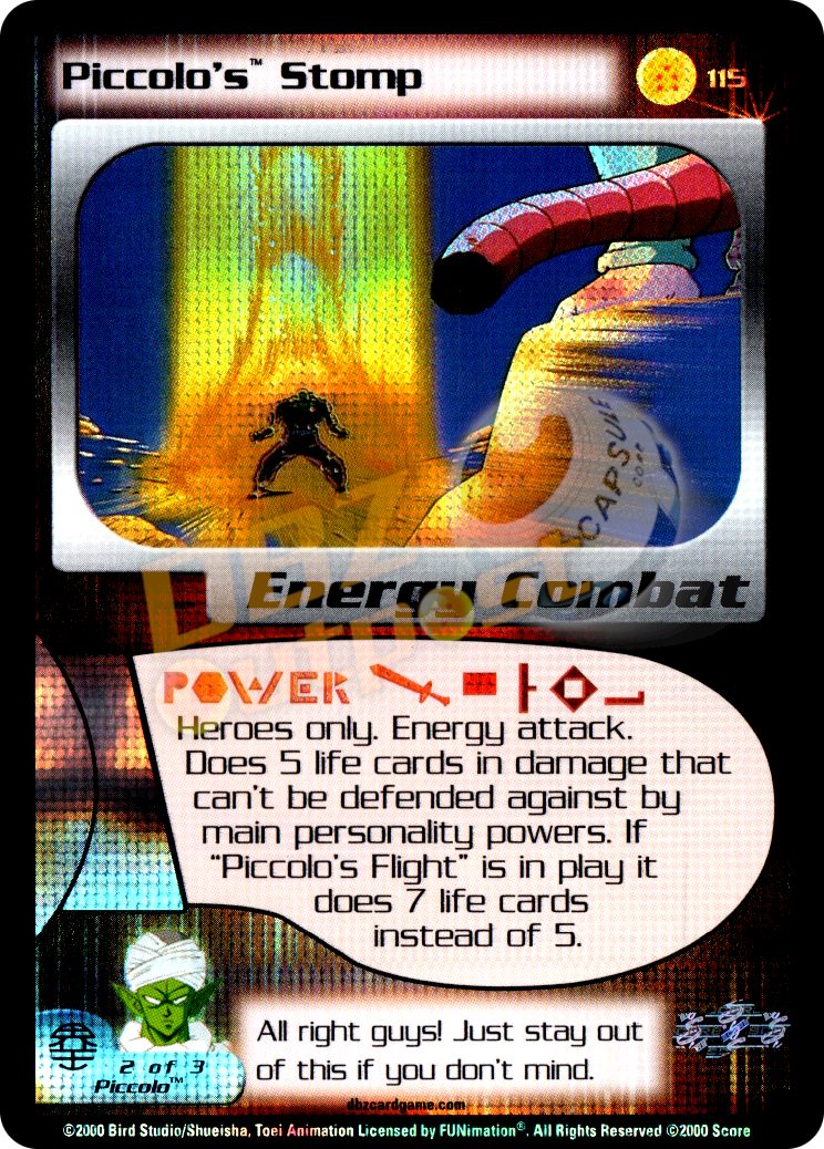 115 - Piccolo's Stomp Unlimited Foil – DBZ Outpost