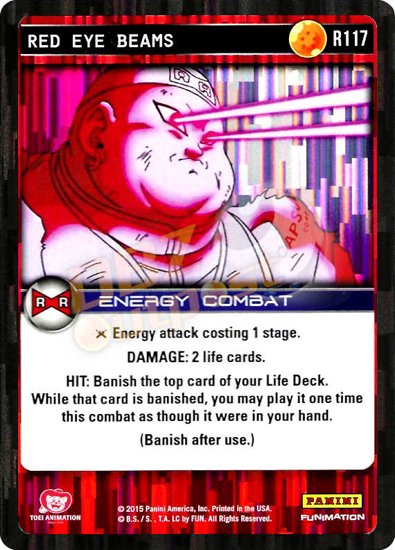 R117 Red Eye Beams Foil – DBZ Outpost