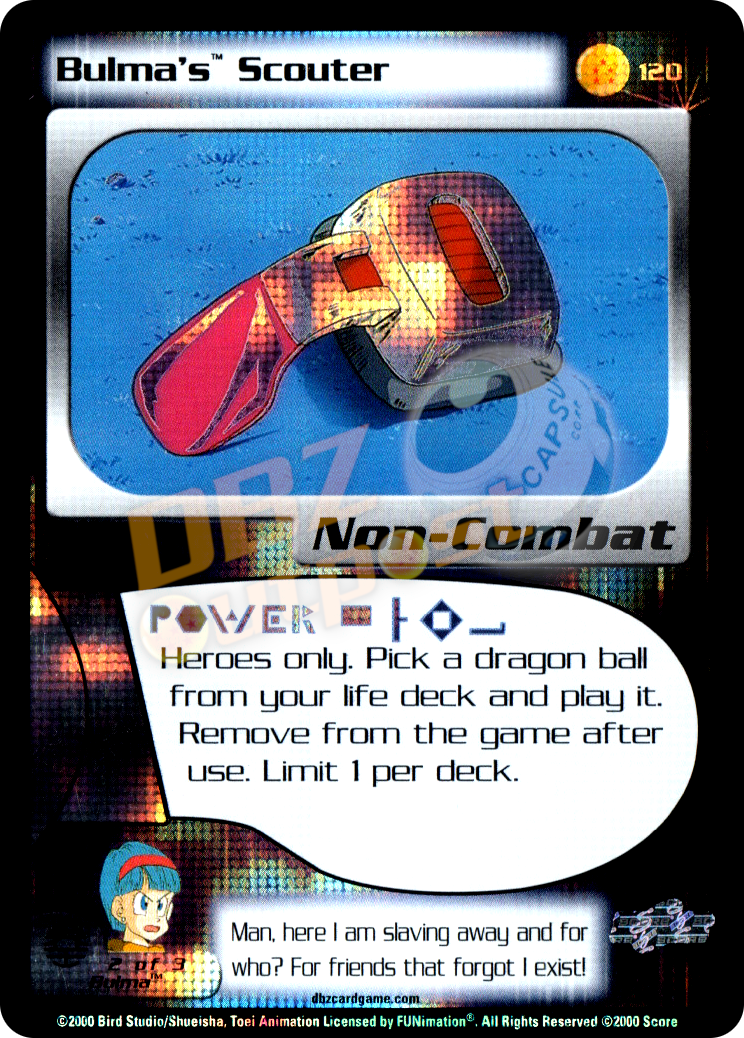 120 - Bulma's Scouter Unlimited Foil – DBZ Outpost