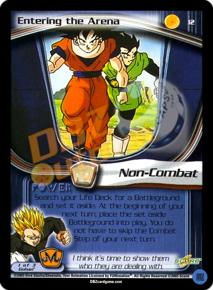 12 - Entering the Arena Limited – DBZ Outpost