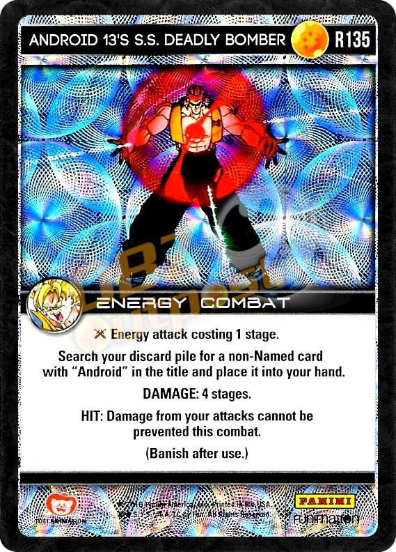 R135 Android 13's S.S. Deadly Bomber Foil – DBZ Outpost