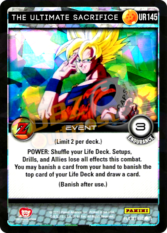 UR145 The Ultimate Sacrifice Foil – DBZ Outpost