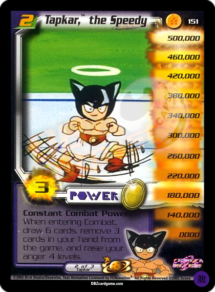 151 - Tapkar, the Speedy Limited – DBZ Outpost