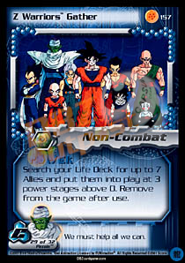 157 - Z Warriors Gather Limited Foil – DBZ Outpost