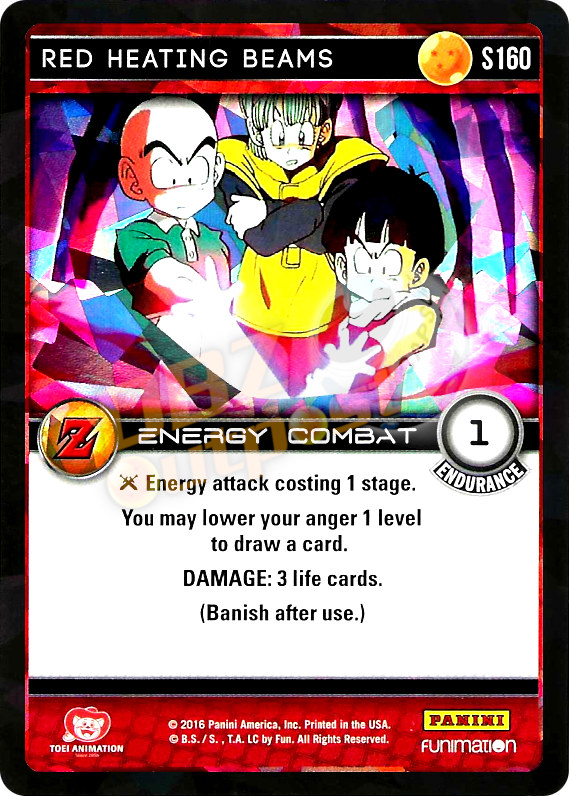 S160 Red Heating Beams Foil – DBZ Outpost