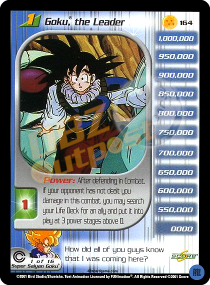 164 - Goku, the Leader Limited – DBZ Outpost