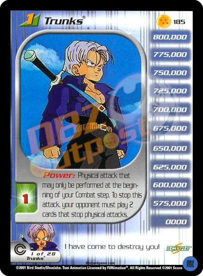 185 - Trunks Limited – DBZ Outpost