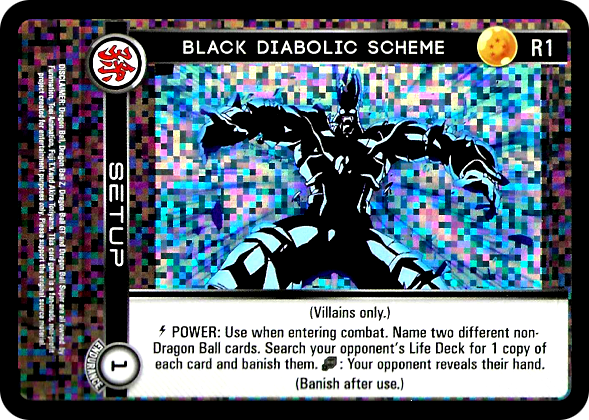 R1 Black Diabolic Scheme Foil – DBZ Outpost