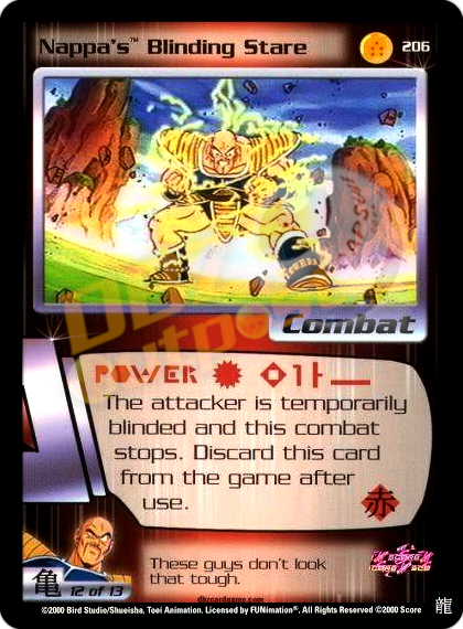 206 - Nappa's Blinding Stare Limited – DBZ Outpost