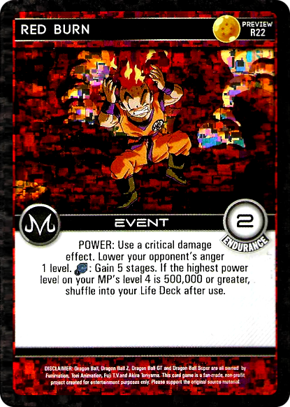R22 Red Burn Foil – DBZ Outpost