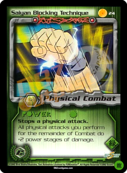 24 - Saiyan Blocking Technique Limited Foil – DBZ Outpost