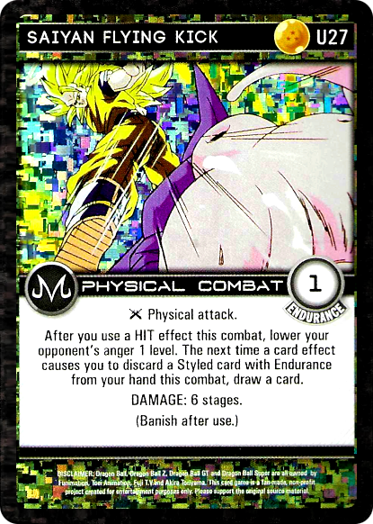 U27 Saiyan Flying Kick Foil – DBZ Outpost
