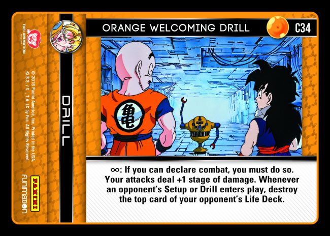 C34 Orange Welcoming Drill – DBZ Outpost