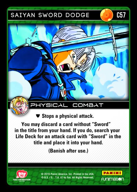 C57 Saiyan Sword Dodge – DBZ Outpost