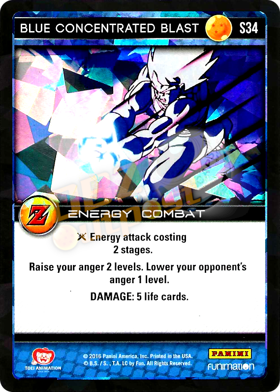 S34 Blue Concentrated Blast Foil – DBZ Outpost