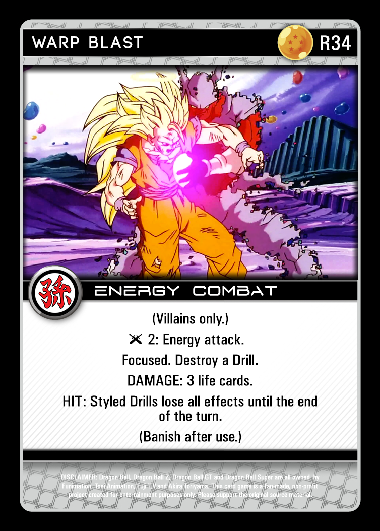 R34 Warp Blast – DBZ Outpost
