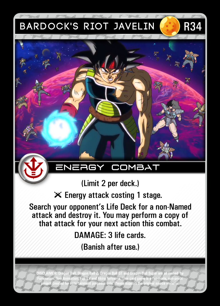 R34 Bardock's Riot Javelin – DBZ Outpost