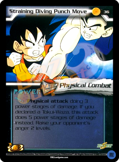 36 - Straining Diving Punch Move Limited – DBZ Outpost