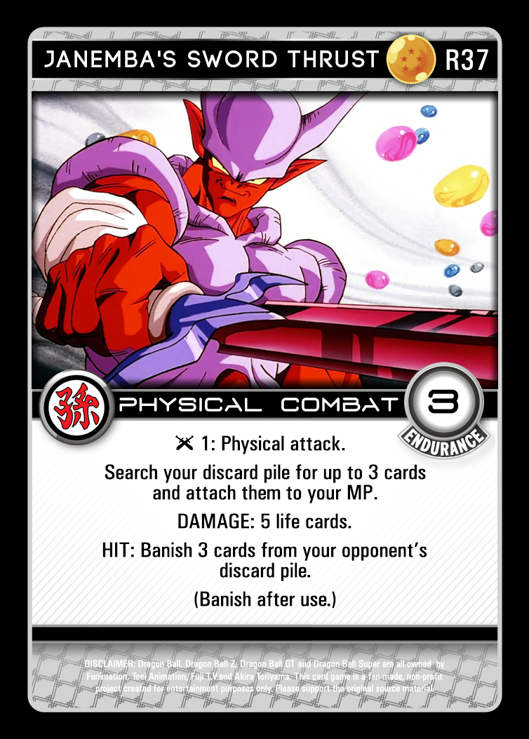 R37 Janemba's Sword Thrust – DBZ Outpost