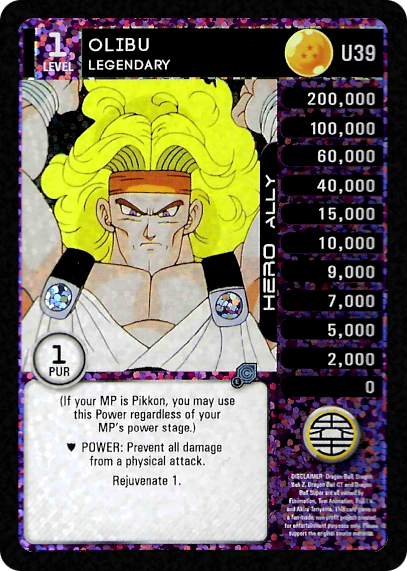 U39 Olibu, Legendary Foil – DBZ Outpost