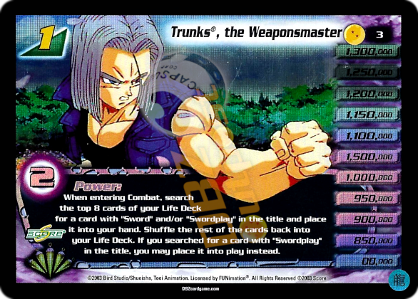 3 - Trunks, the Weaponsmaster – DBZ Outpost