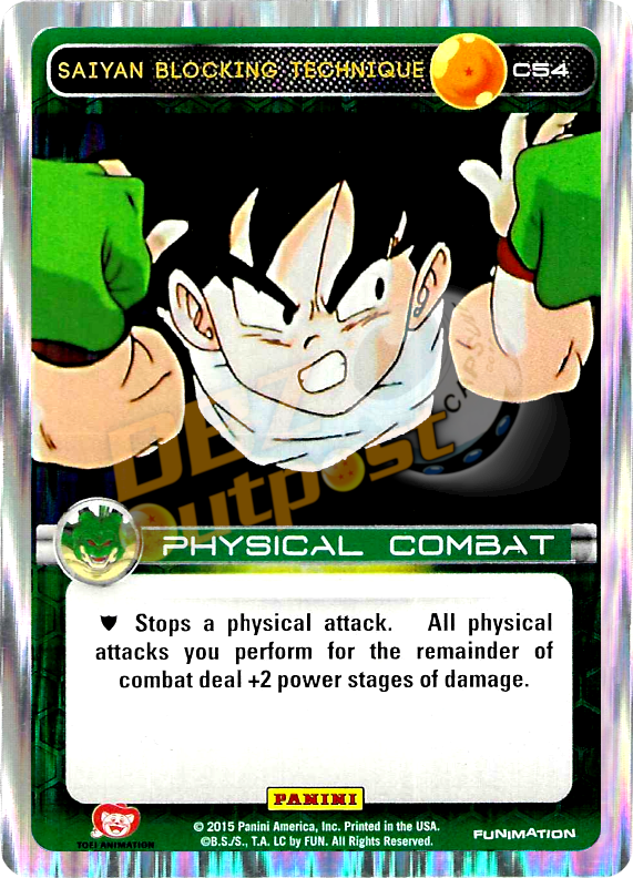 C54 Saiyan Blocking Technique Foil – DBZ Outpost