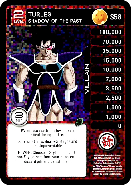 S58 Turles, Shadow of the Past Foil – DBZ Outpost