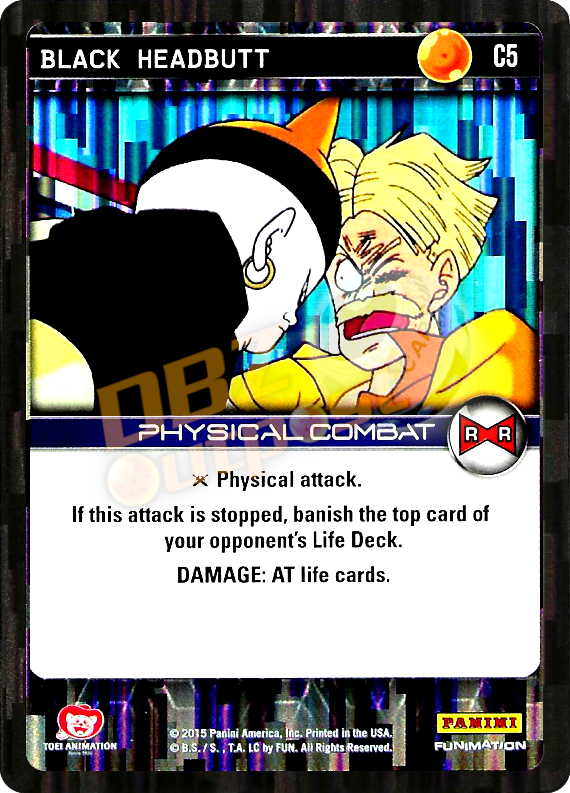 C5 Black Headbutt Foil – DBZ Outpost