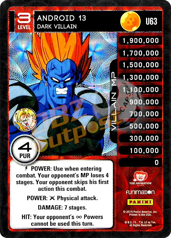 U63 Android 13 Dark Villain Foil – DBZ Outpost