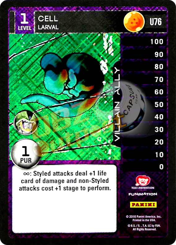 U76 Cell Larval Foil – DBZ Outpost