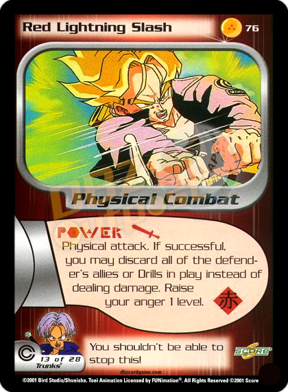 76 - Red Lightning Slash Unlimited Foil – DBZ Outpost
