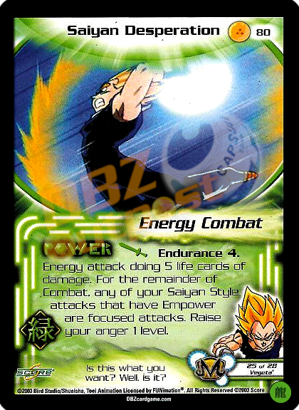 80 - Saiyan Desperation Limited – DBZ Outpost