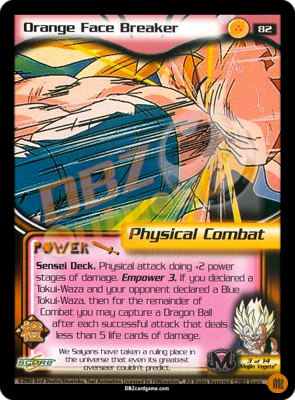 82 - Orange Face Breaker Limited – DBZ Outpost