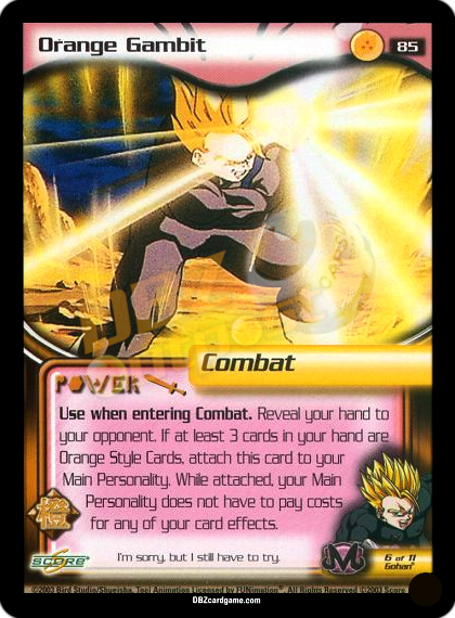 85 - Orange Gambit Unlimited – DBZ Outpost