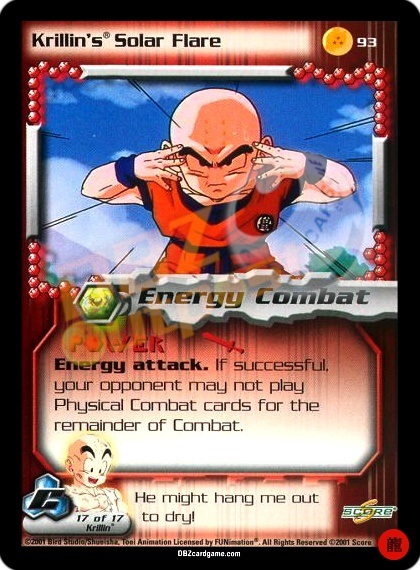 93 - Krillin's Solar Flare Limited – DBZ Outpost