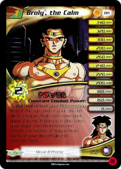 BR1 - Broly, the Calm GOLD – DBZ Outpost