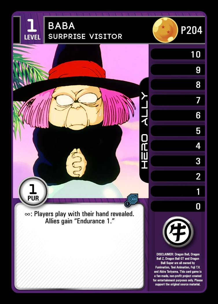 P204 Baba, Surprise Visitor Ally Promo (FanZ) – DBZ Outpost